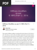 Stiffness Modifiers As Per Is Code-Etabs Application | PDF | Beam ...