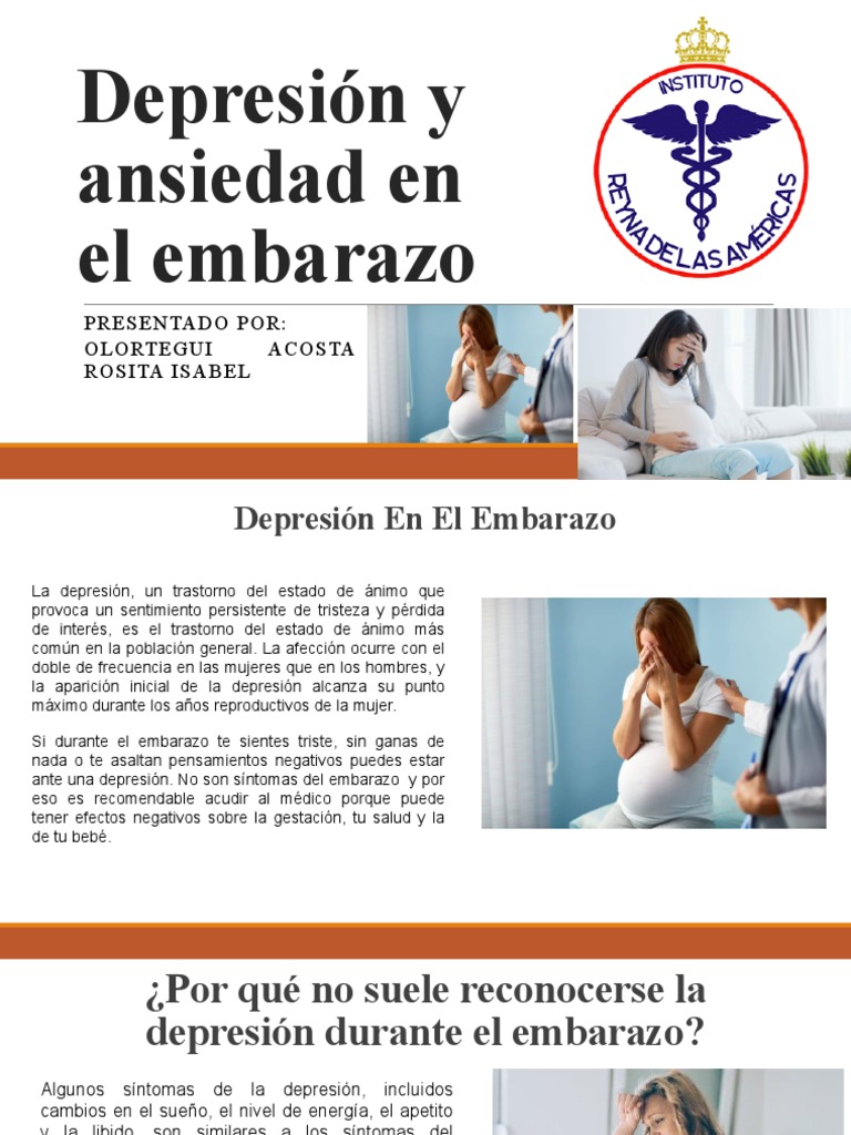 Depresión Y Ansiedad En El Embarazo Pdf Depresión Estado De ánimo