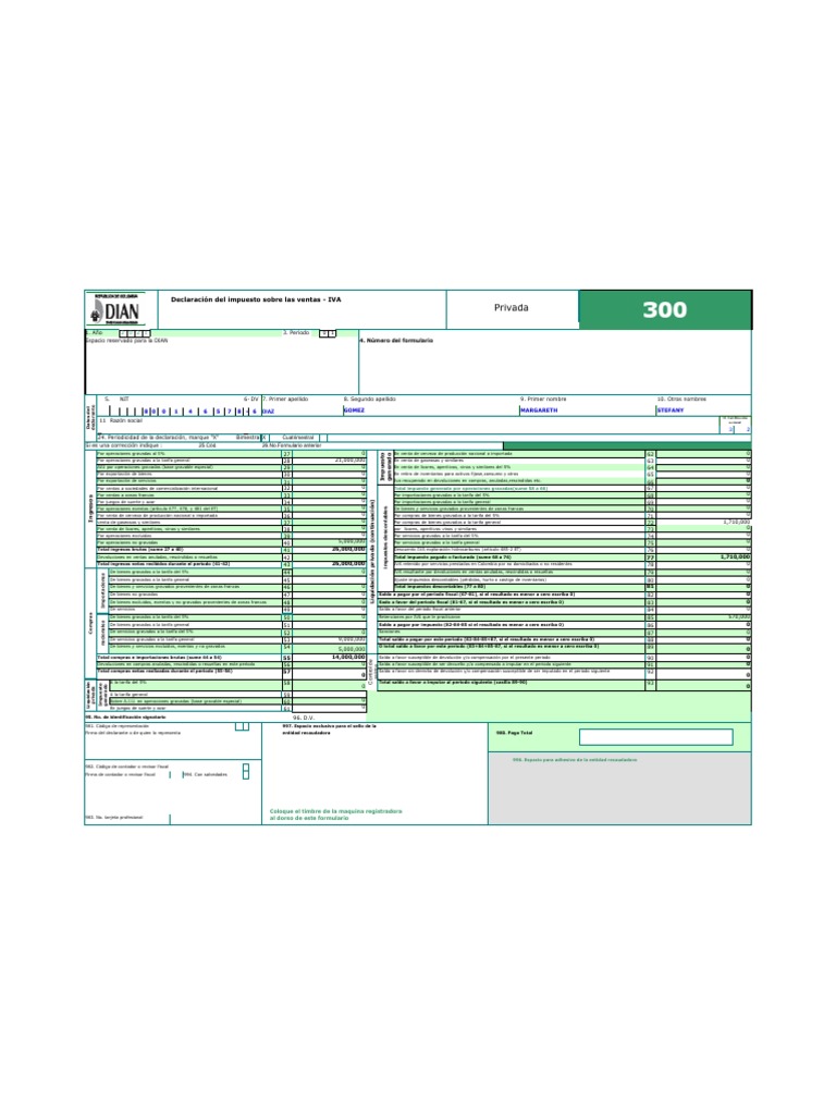 Formulario-300-IVA Excel 2019 | Descargar gratis PDF | Mercado ...