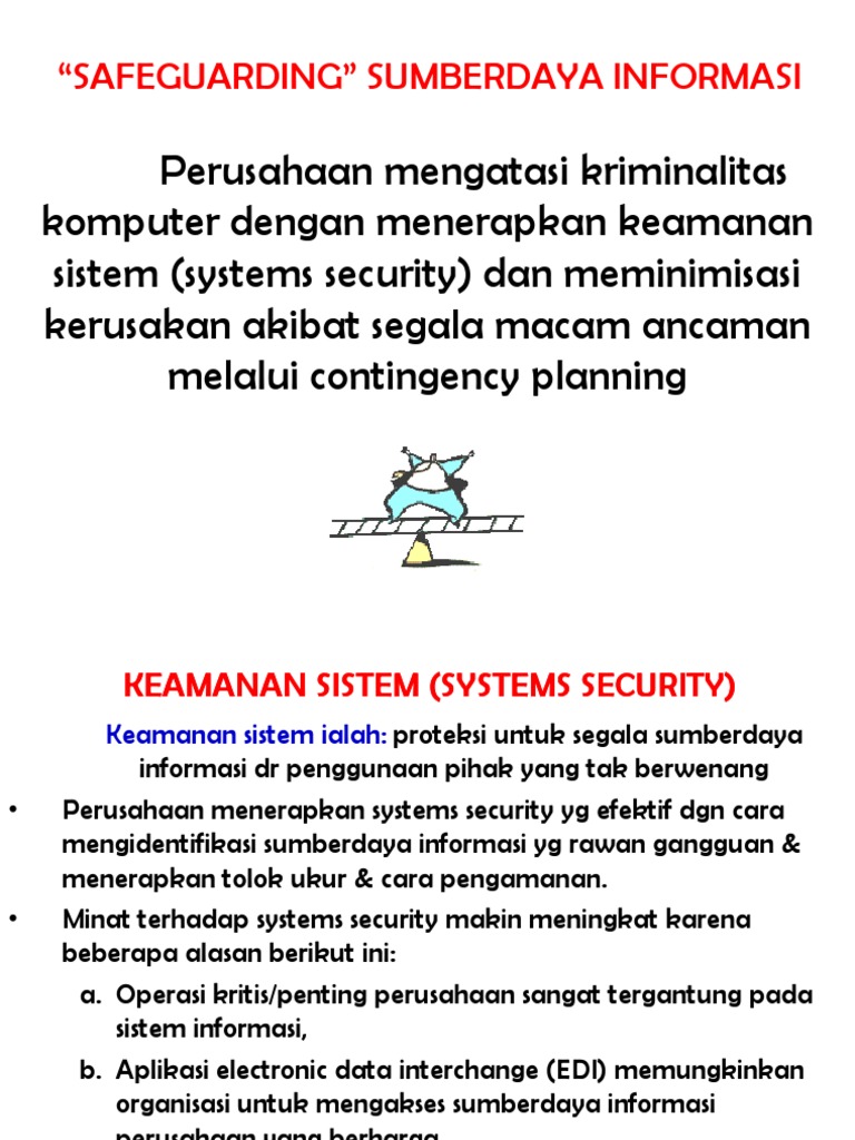 "Safeguarding" Sumberdaya Informasi Dan Keamanan Sistem | PDF | Komputer