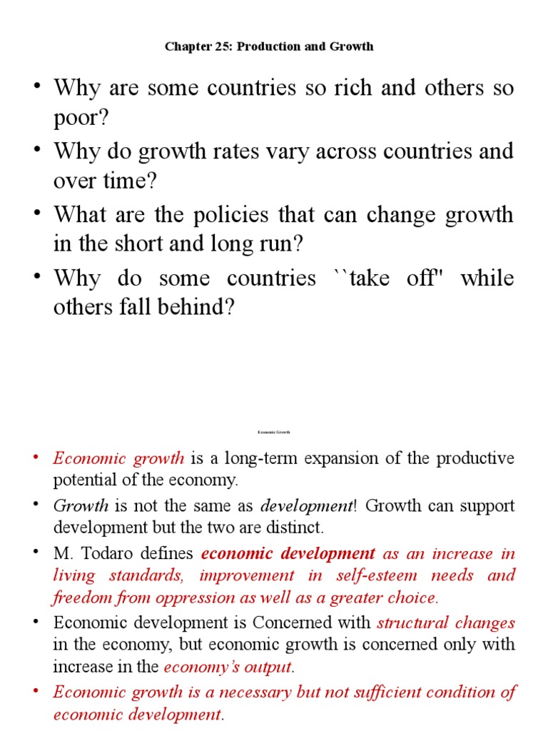 Chapter 25 - Production and Growth | PDF | Economic Growth | Production Function