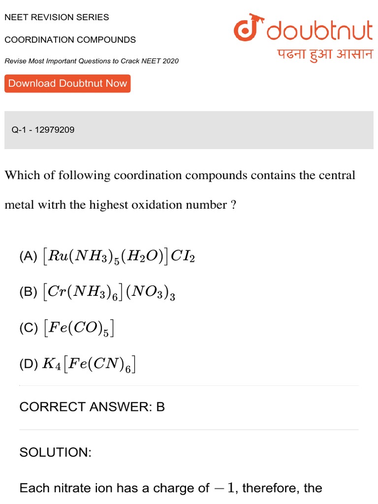 Complex Compounds | PDF | Coordination Complex | Ligand