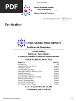 GCP Nida Certificate | PDF