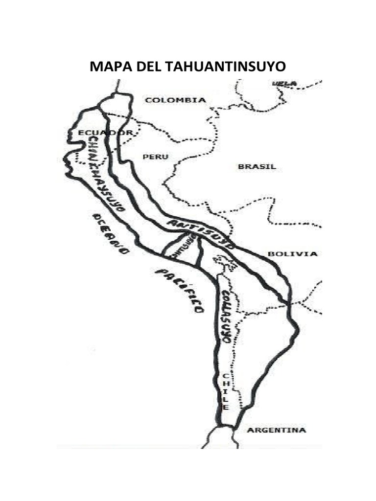 Mapa Del Tahuantinsuyo | PDF
