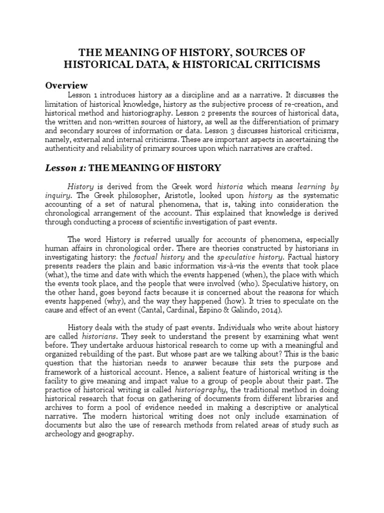 Understanding the Meaning of History | PDF | Historian | Historiography