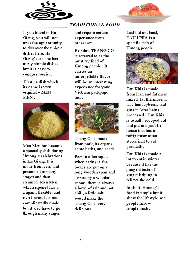 Traditional Food | PDF | Foods | Eating Behaviors Of Humans