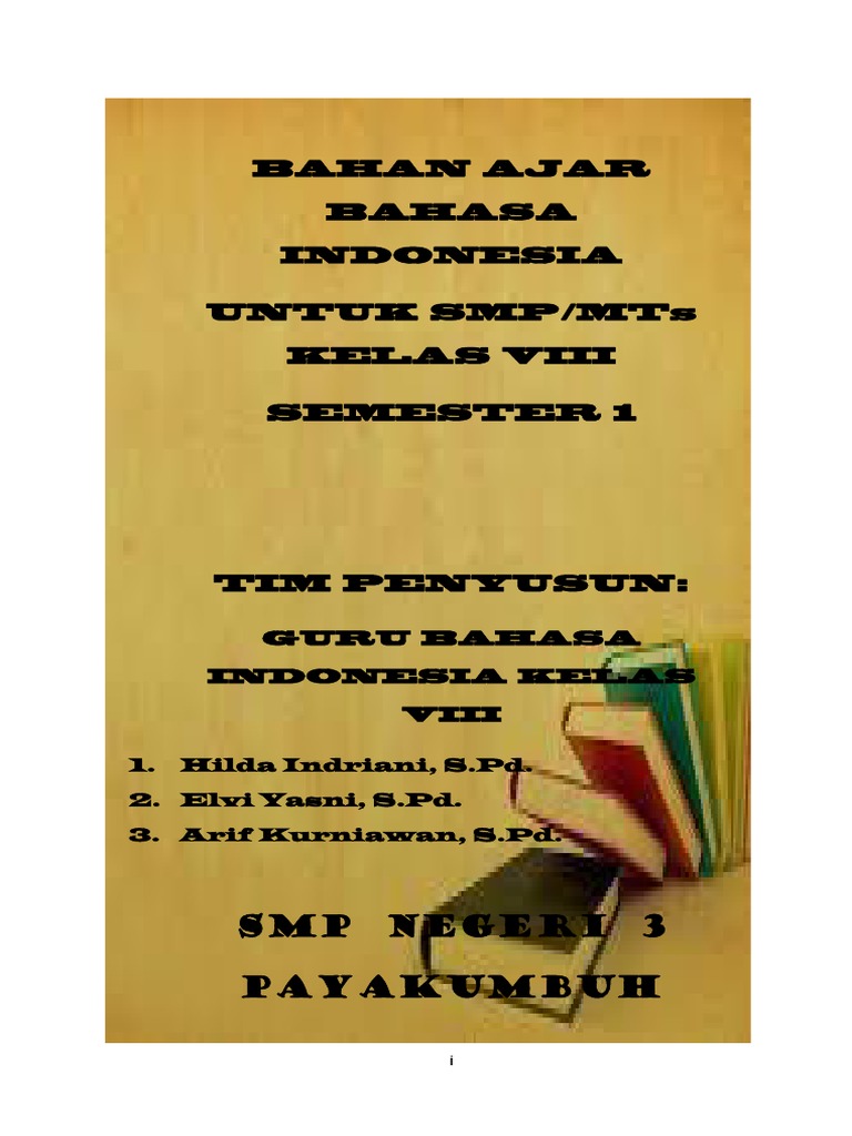 Bahan Ajar Bahasa Indonesia Semester 1 Okk (2021-2022) | PDF | Karier & Perkembangan | Kajian ...