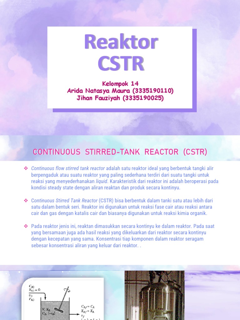 Reaktor CSTR | PDF