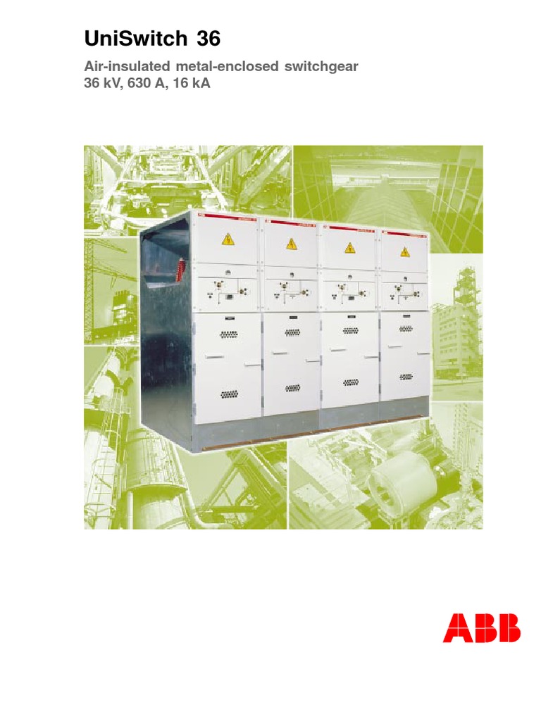 UniSwitch 36: 36 kV Switchgear Overview | PDF | Capacitor | Switch