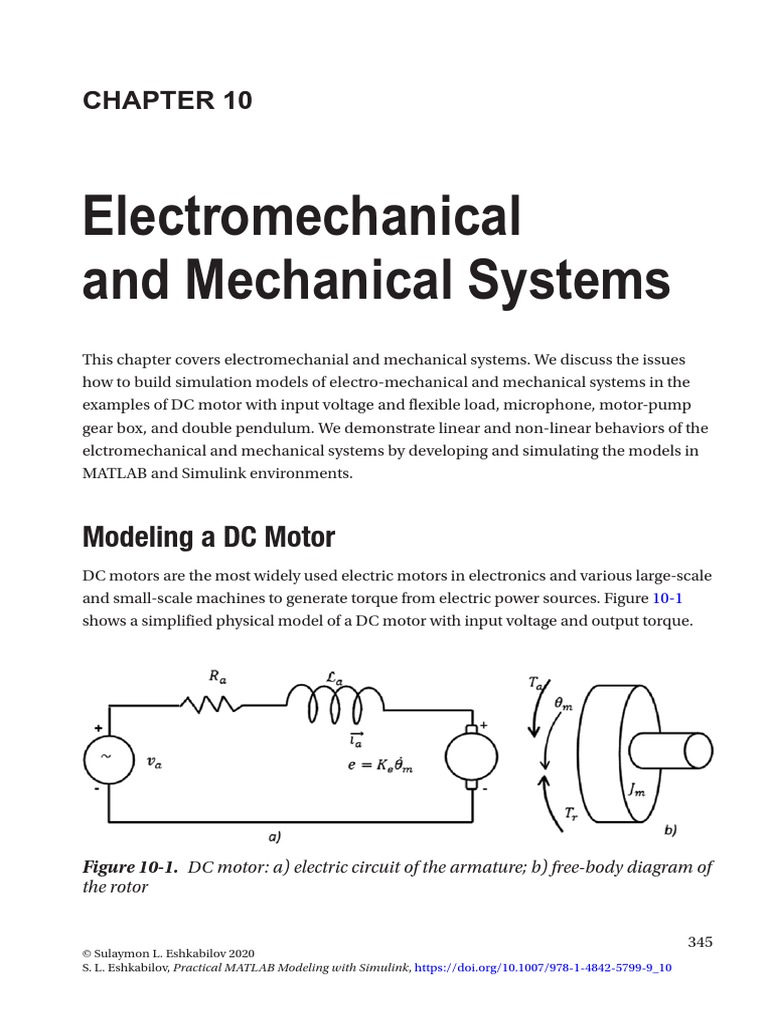 03-Electromechanical and Mechanical Systems - Practical MATLAB Modeling ... 03-Electromechanical and Mechanical Systems - Practical MATLAB Modeling ...