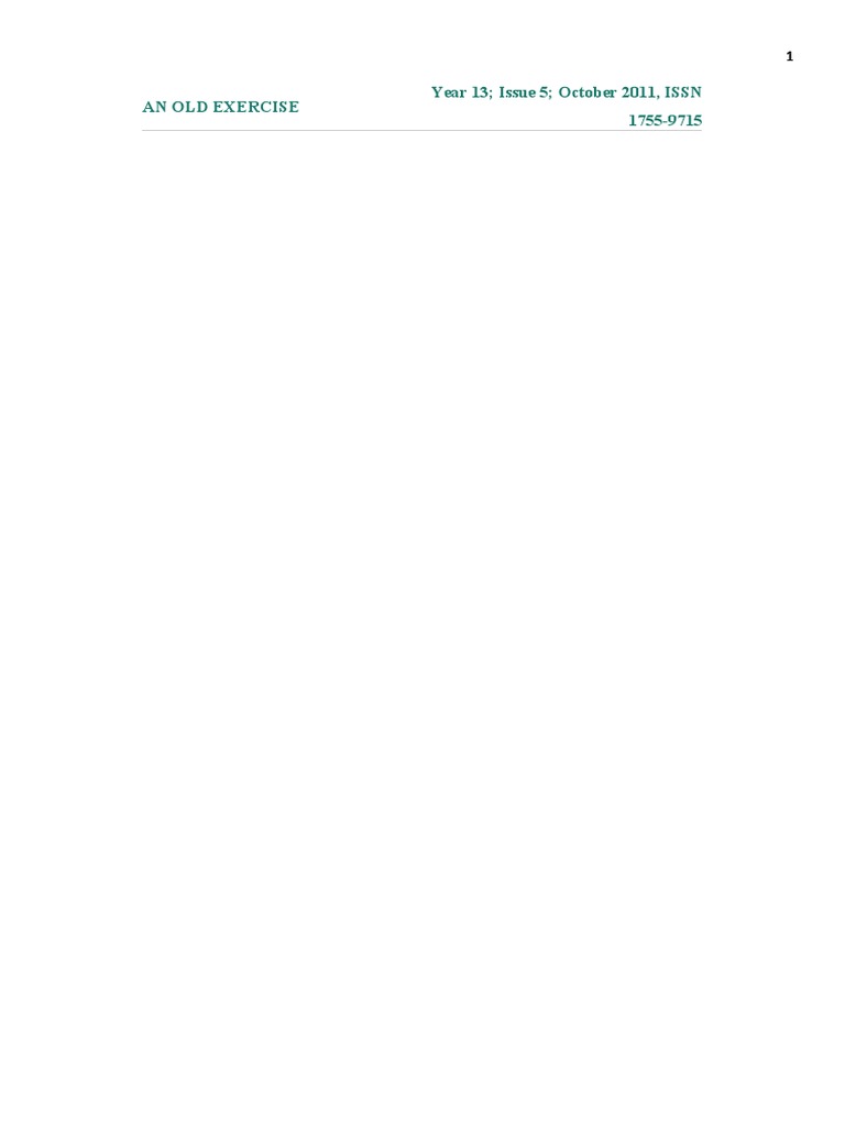 An Old Exercise | PDF | English As A Second Or Foreign Language | Books