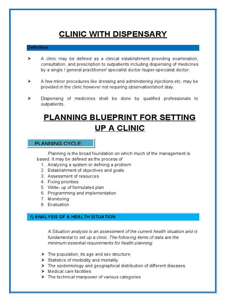 Clinic Dispensary Setup Guide | PDF | Physician | Pharmacy