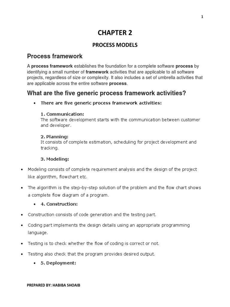 Process Model - Software Engineering | PDF | Software Development ...