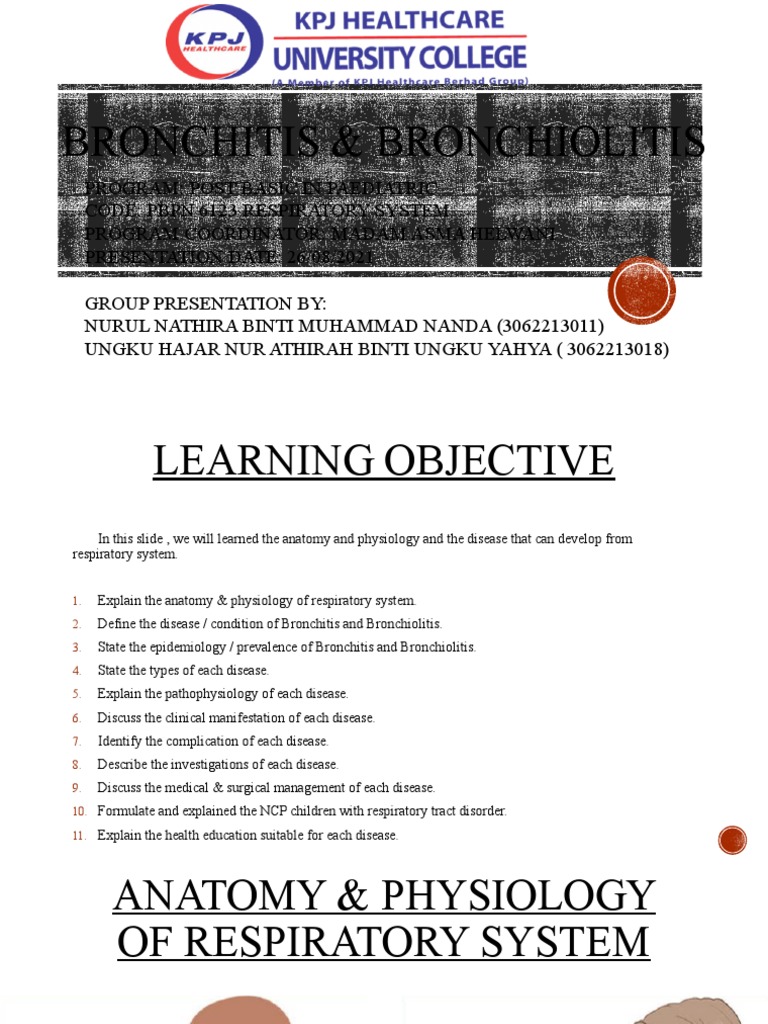 Bronchitis Vs Bronchiolitis Pdf Bronchitis Respiratory Tract