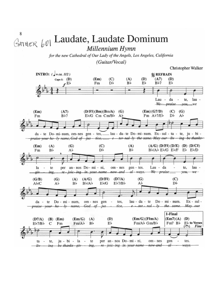 Laudate, Laudate Dominum - Walker, Bilingua | PDF