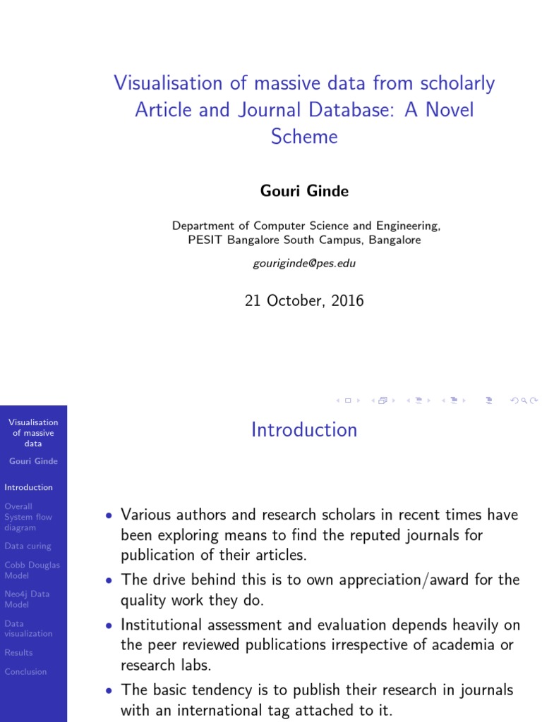 Visualizing Massive Scholarly Data | PDF | Visualization (Graphics ...