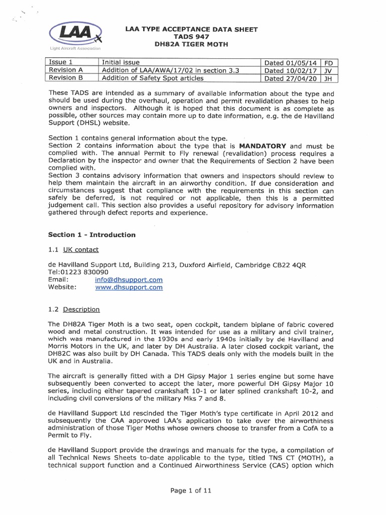 4.type Certificate Data Sheet | PDF