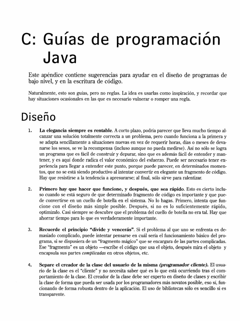 Bruce Eckel Piensa en Java-18-Apéndice C | PDF | Herencia (Programación ...
