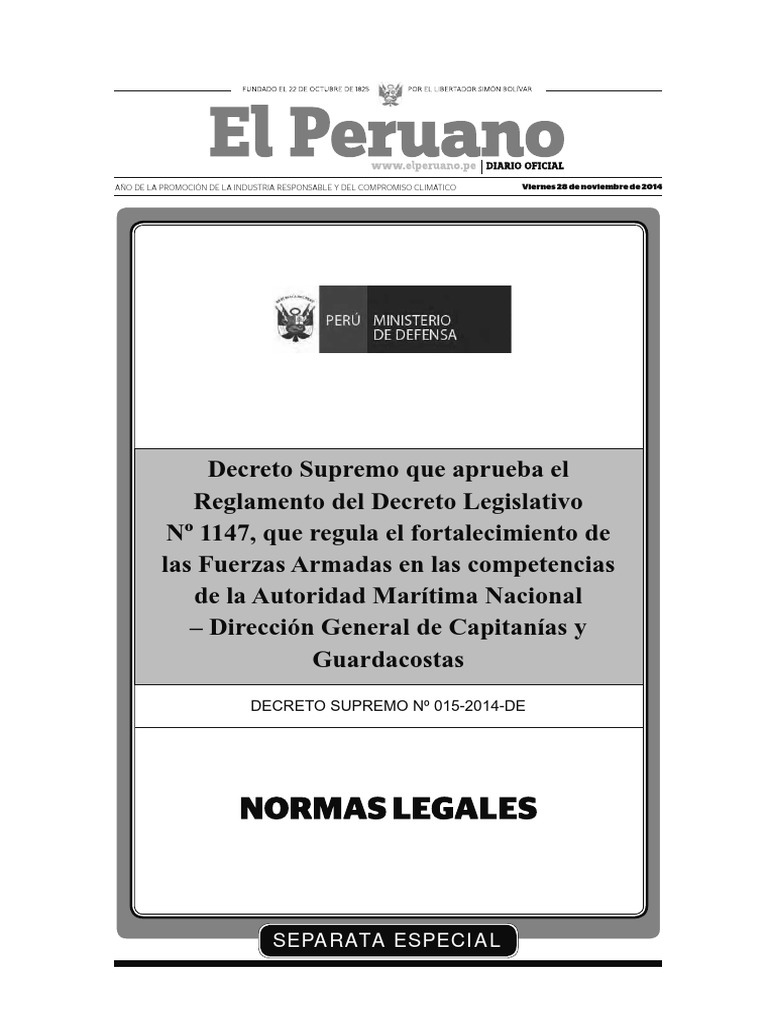 Reglamento DL 1147 | PDF