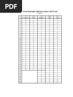 IKSC-Answer Key - Sample Paper | PDF