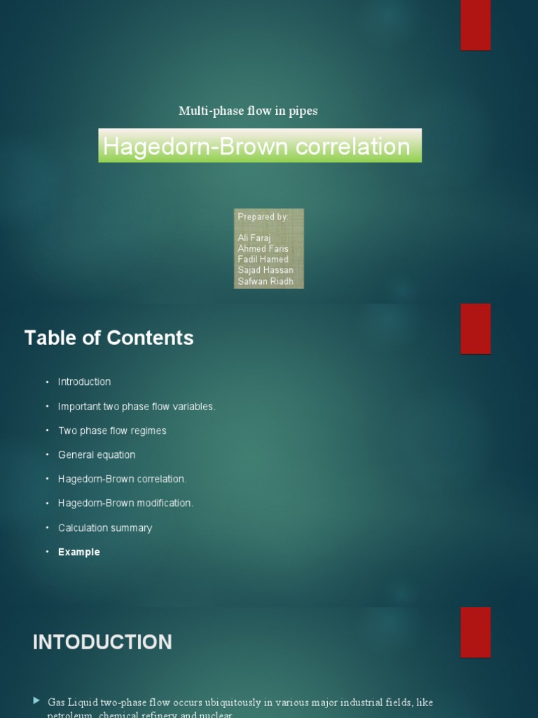 Hagedorn-Brown Correlation: Multi-Phase Flow in Pipes | PDF | Fluid ...