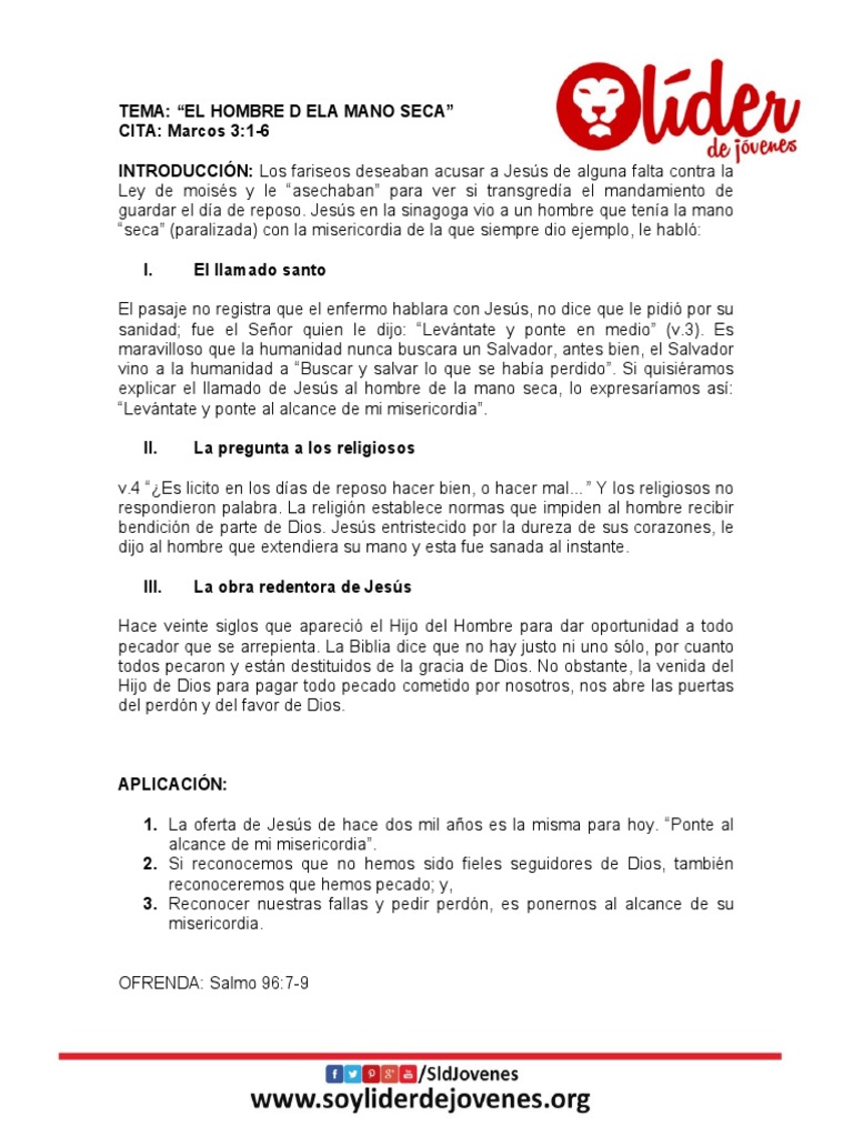 42 Tema El Hombre D Ela Mano Seca | PDF