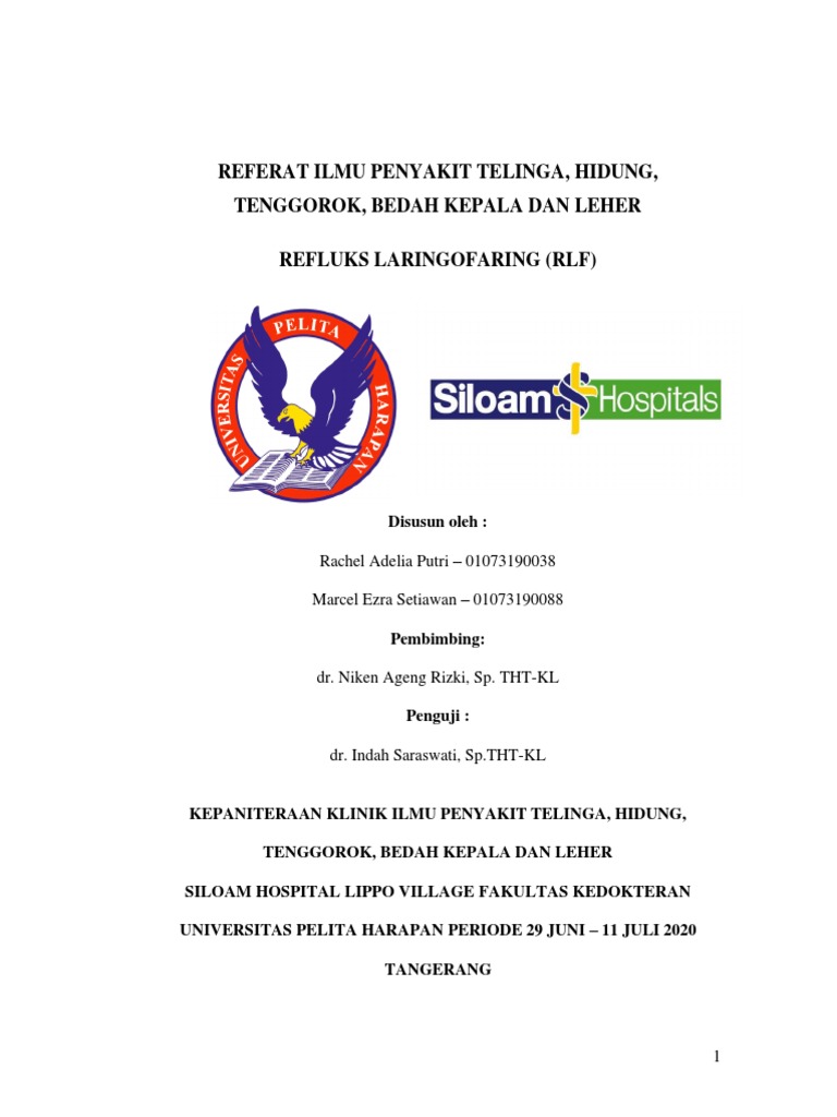 Refluks Laringofaring: Diagnosis dan Penatalaksanaan | PDF