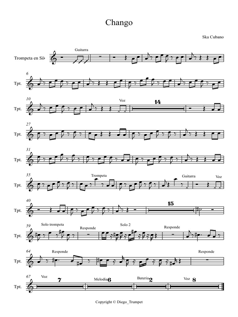 Chango Arreglado - Partitura Completa | PDF