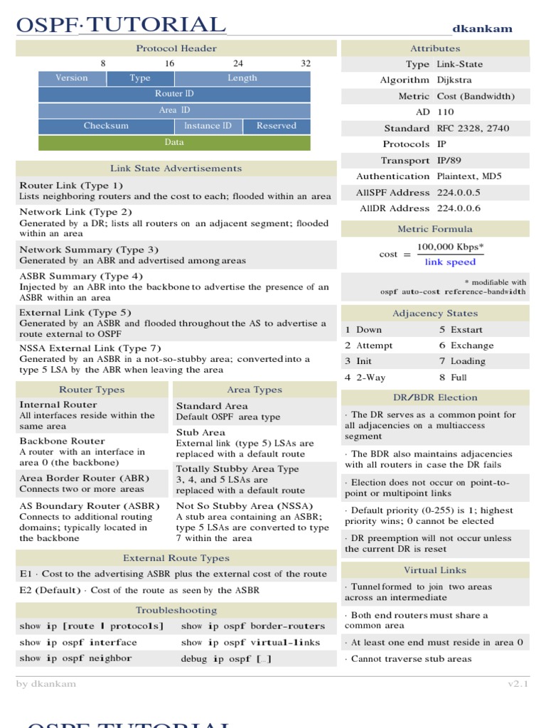OSPF | PDF | Network Protocols | Data Transmission