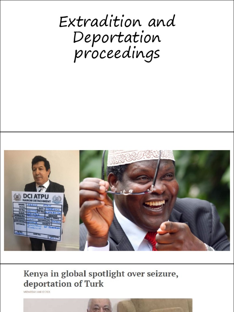 Extradition and Deportation Proceedings | PDF | Extradition | Crime ...