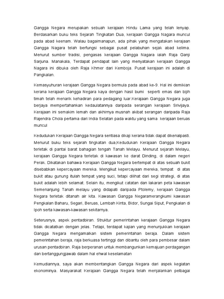 Maklumat Gangga Negara | PDF