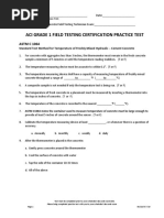 ACI - Field Tech Grade 1 Practice Test | PDF | Construction Aggregate ...
