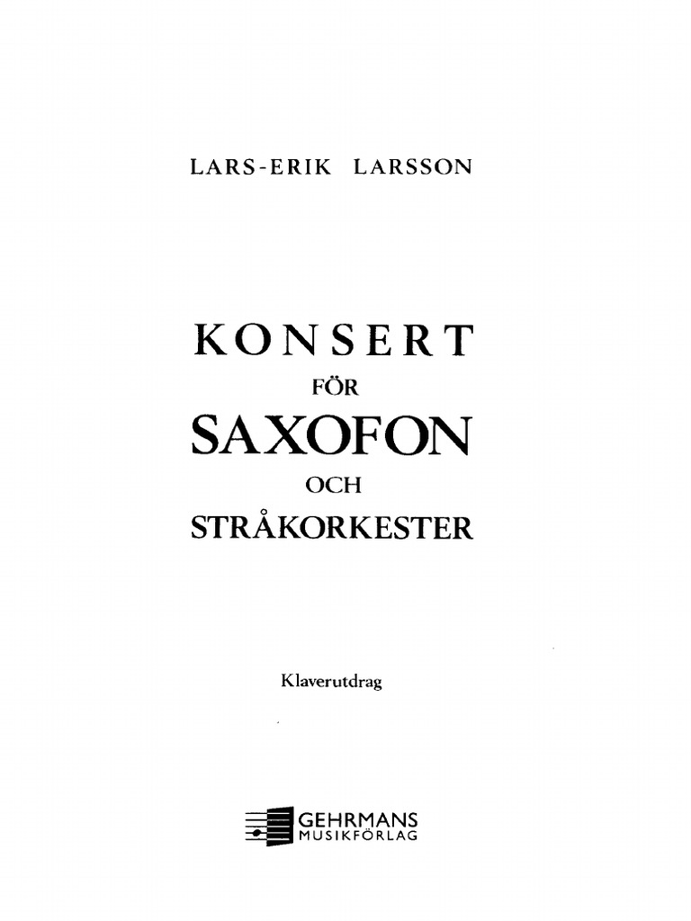 Larsson Piano | PDF