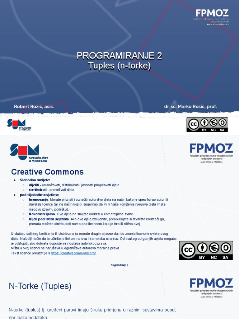 Programiranje 2 N-Torke | PDF