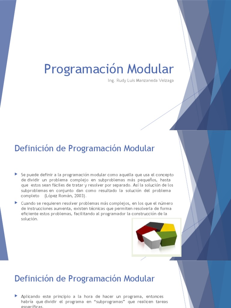 Unidad T4-Programación Modular | PDF | Programación de computadoras ...