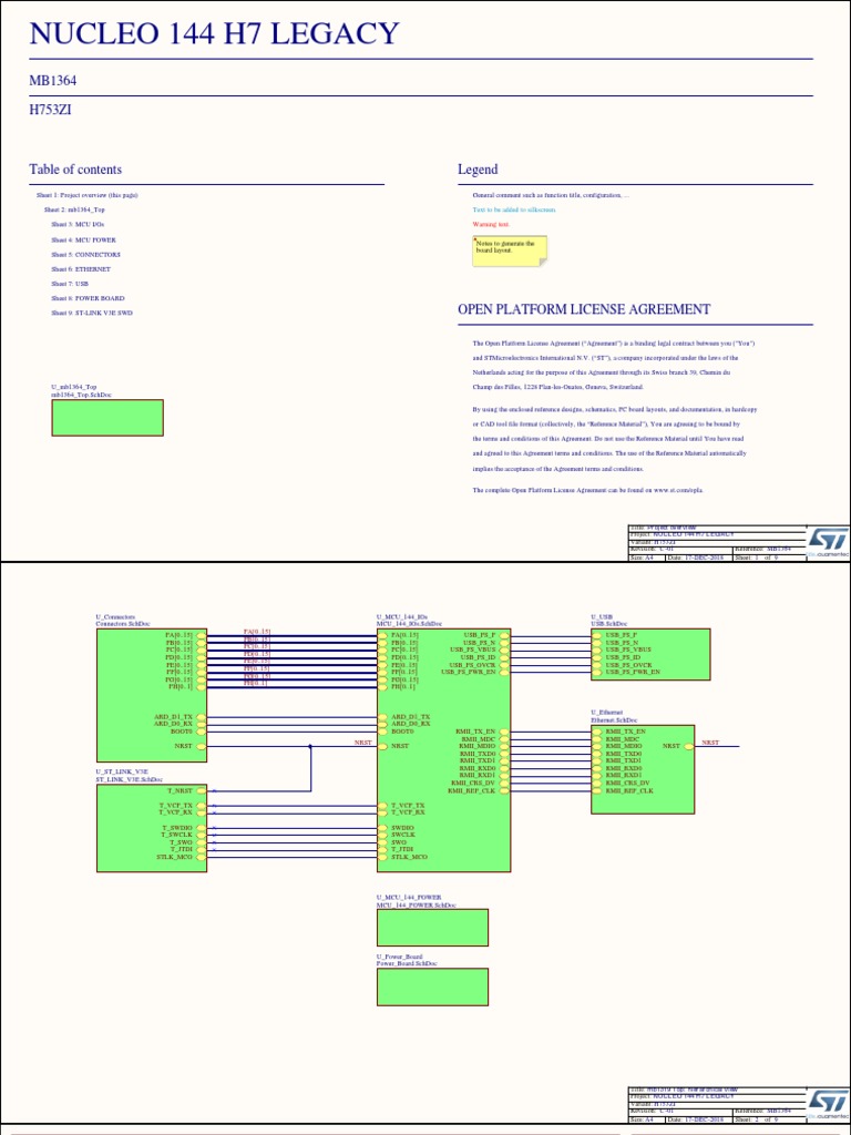 En - mb1364 H753ZI C01 Schematic | PDF | Computer Engineering | Computing