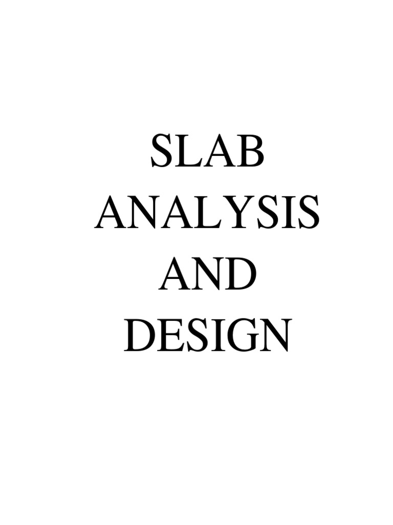 Slab Final | PDF | Concrete | Building Materials