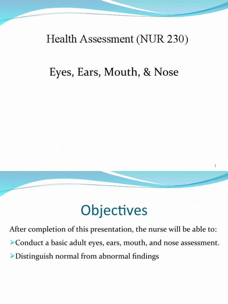 Eyes - Ears - Mouth - Nose (Lecture 5) | PDF | Ear | Eye