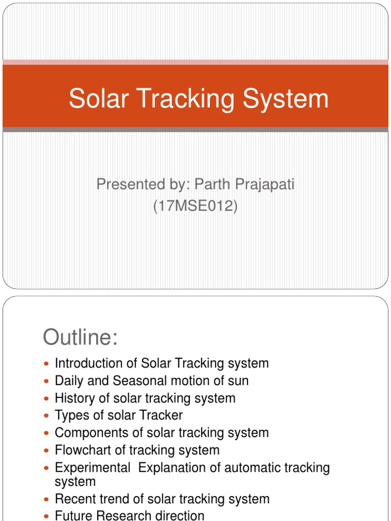 Solar Tracking System Overview and Trends | PDF | Photovoltaics | Solar ...
