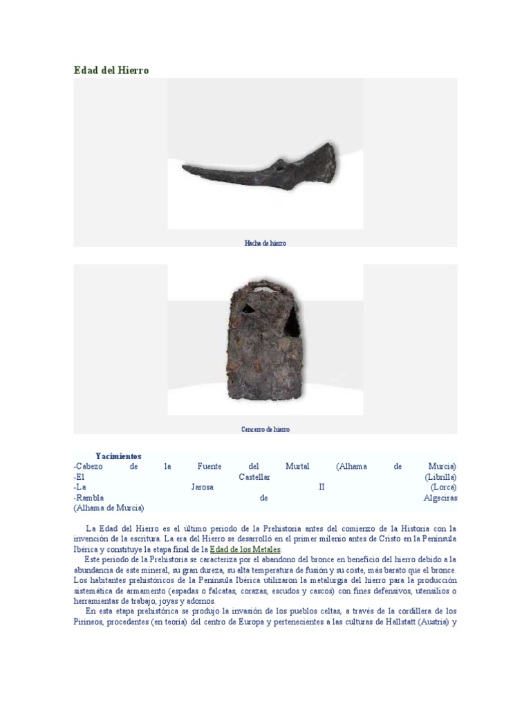 Edad de Hierro | PDF | Edad de Hierro | Celtas