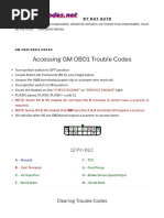 GM Obd1 Codes List | PDF | Automatic Transmission | Mechanical Engineering