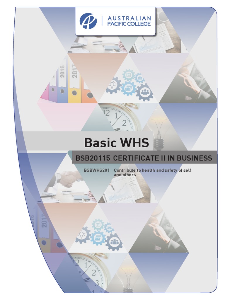 Basic WHS Workbook v6.8 | PDF | Occupational Safety And Health | Employment