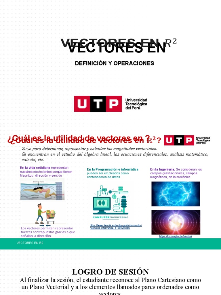 Vectores en R2: Definición y Operaciones | PDF | Vector Euclidiano ...