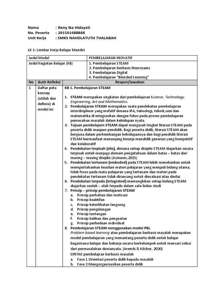LK 1.1 - Modul 3 Pedagogik | PDF