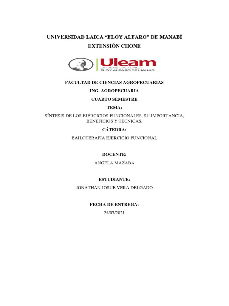 Ejercicios Funcionales | PDF | Músculo