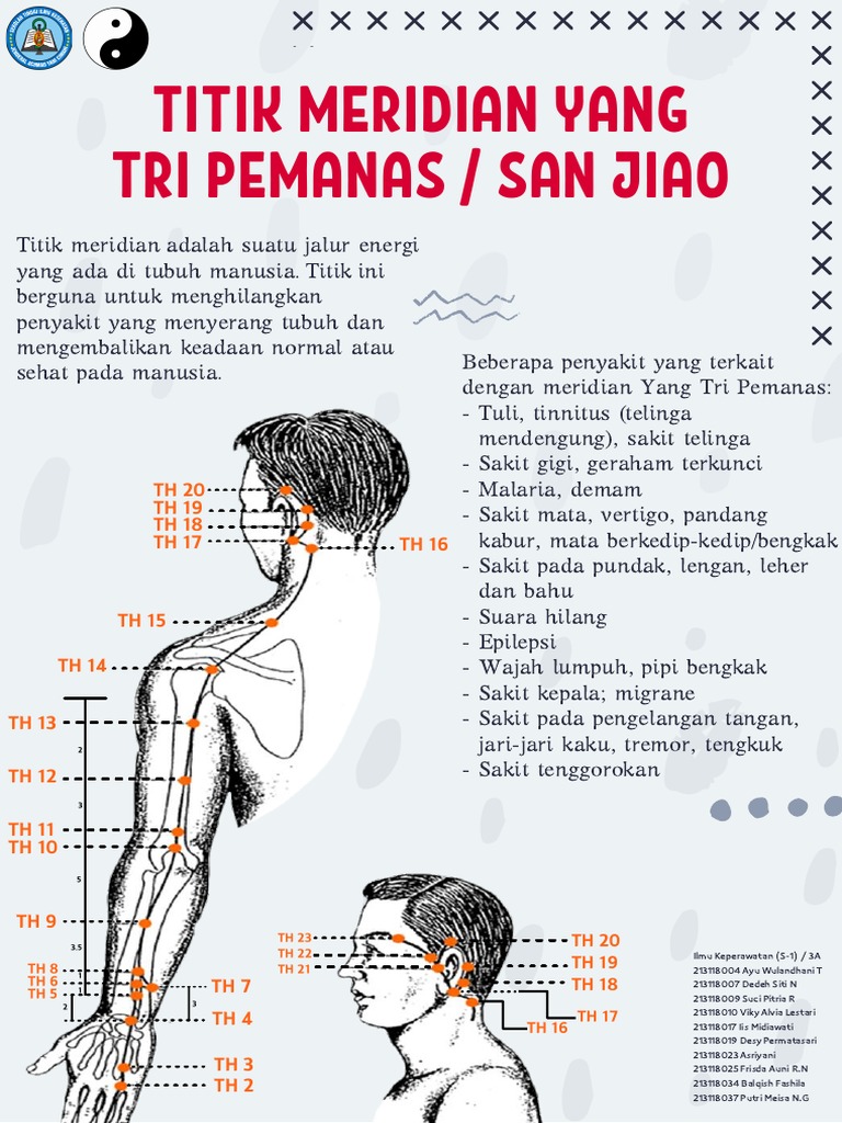 Titik Meridian Yang Tri Pemanas / San Jiao: TH 20 TH 19 TH 18 TH 17 TH 16 | PDF