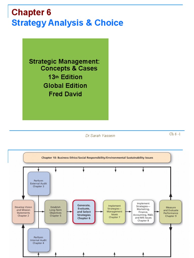 A Framework for Strategic Analysis and Choice | PDF | Swot Analysis ...
