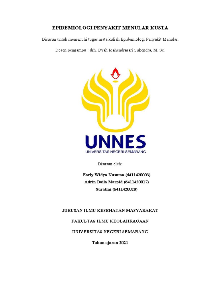 Epidemiologi Penyakit Menular Kusta - Kelompok 4 | PDF | Kesehatan ...