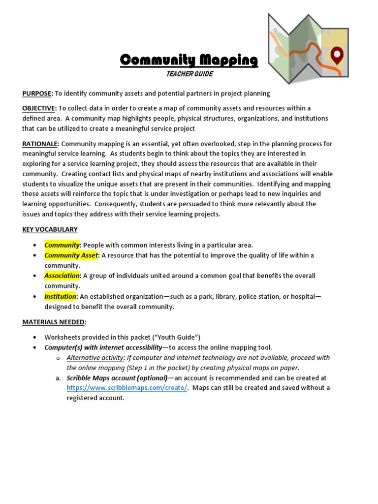Community Mapping: The Online Mapping (Step 1 in The Packet) by ...