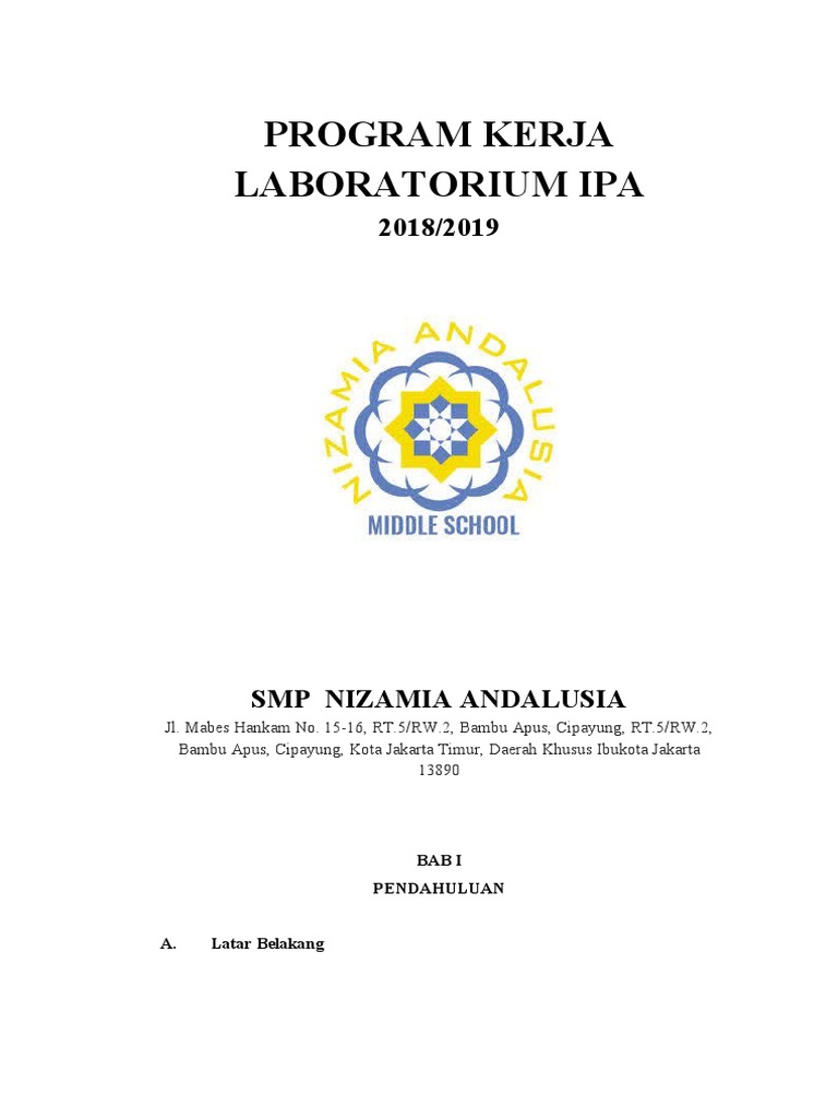 Program Kerja Lab | PDF